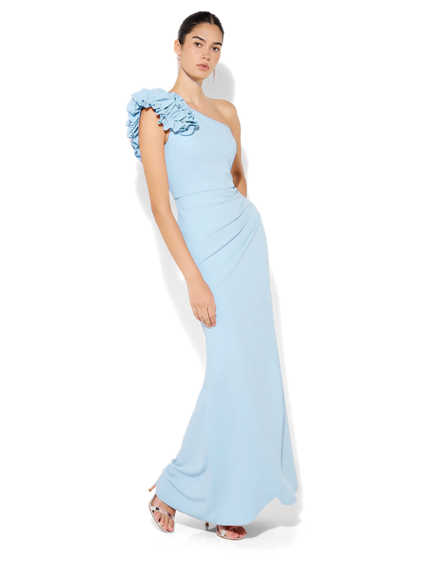 Amelia Sky Blue Gown - Montique Clothing
