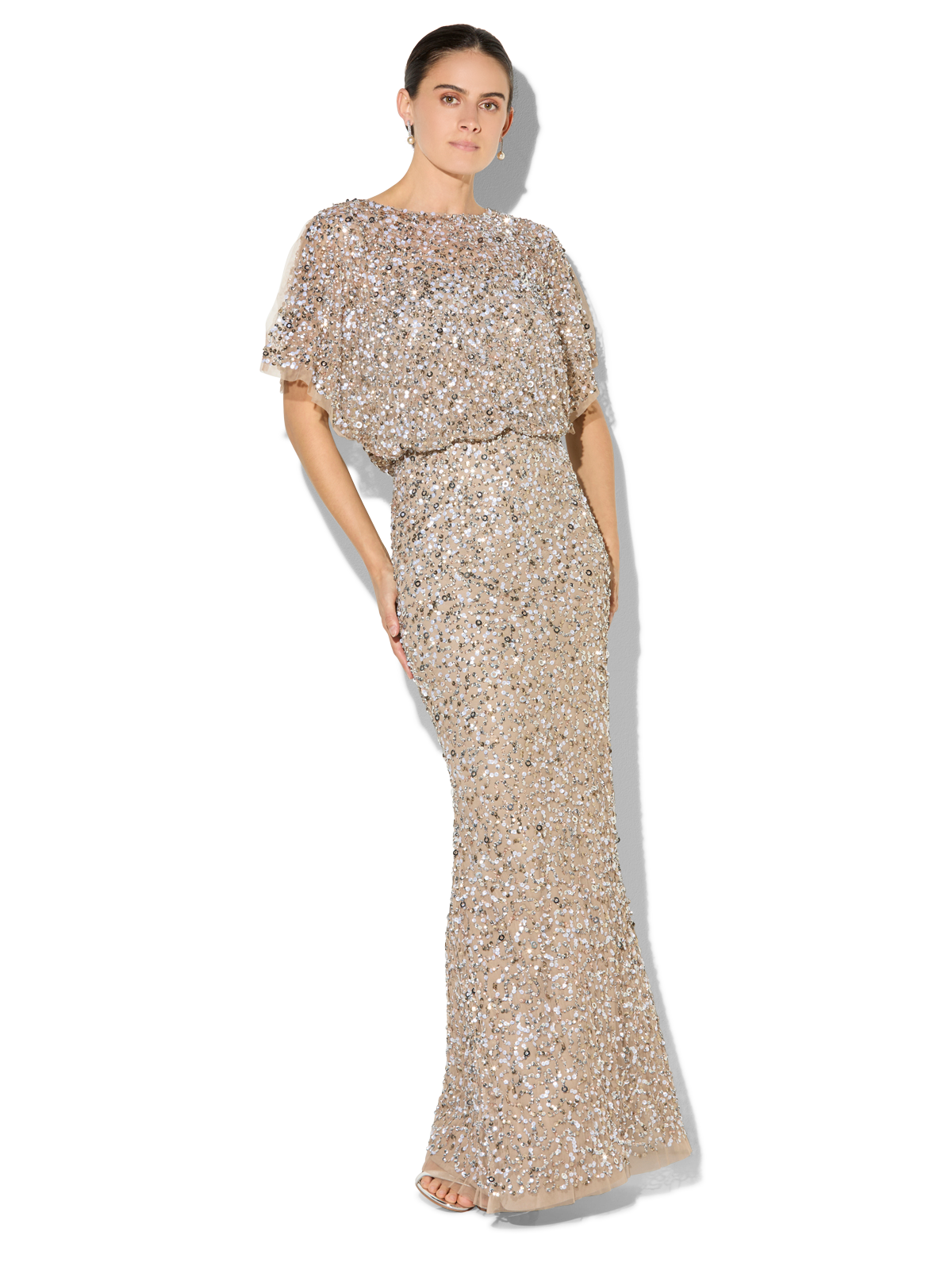 Mimi Hand Beaded Gown | Montique Clothing