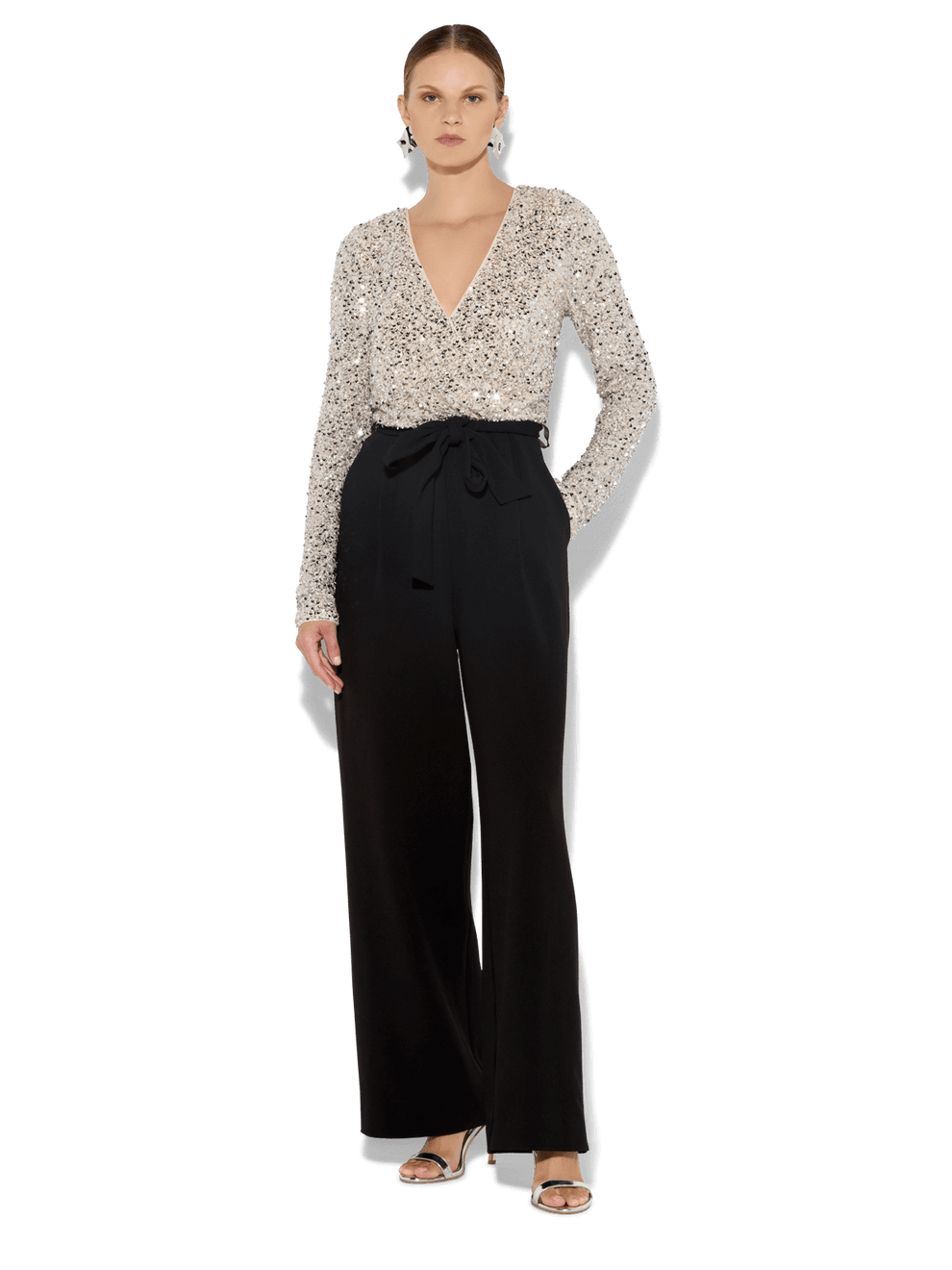 Sinatra Mink Sequin Jumpsuit - Montique Clothing