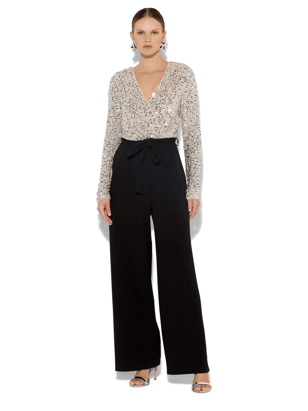 Sinatra Mink Sequin Jumpsuit - Montique Clothing