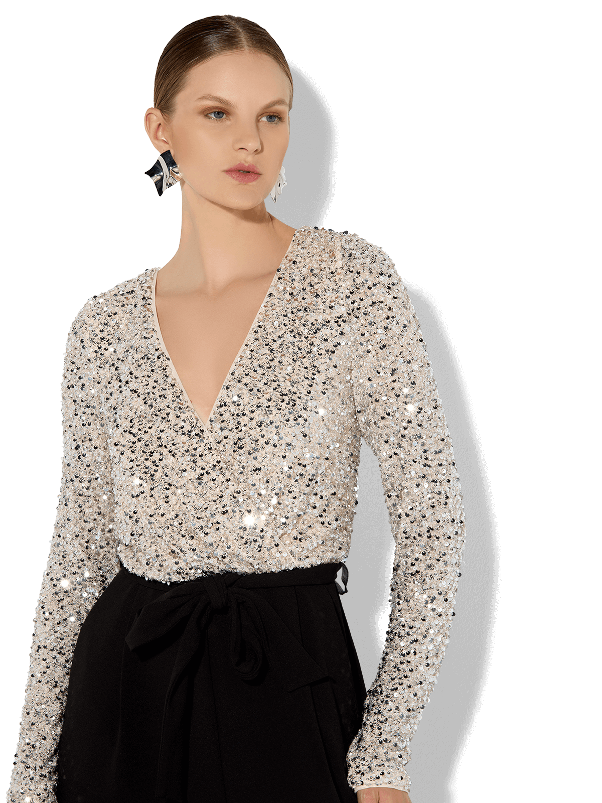 Sinatra Mink Sequin Jumpsuit - Montique Clothing