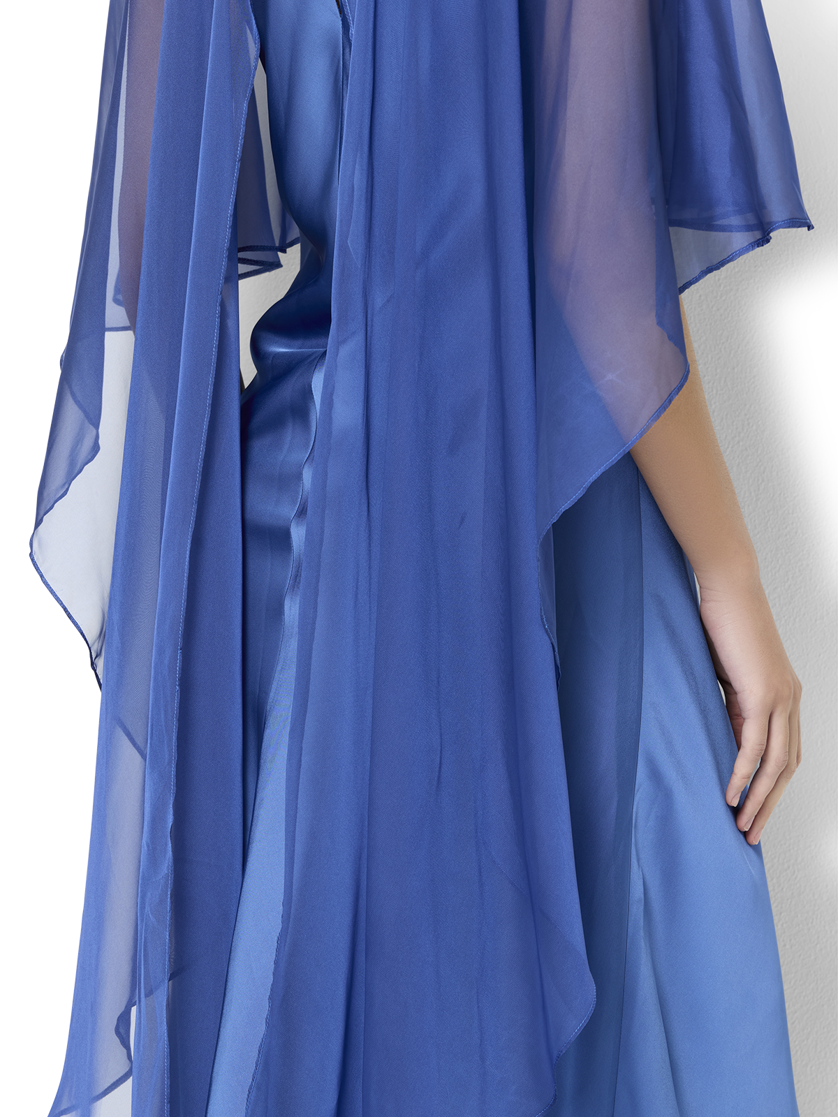 Terry Marine Cape Dress - Montique Clothing