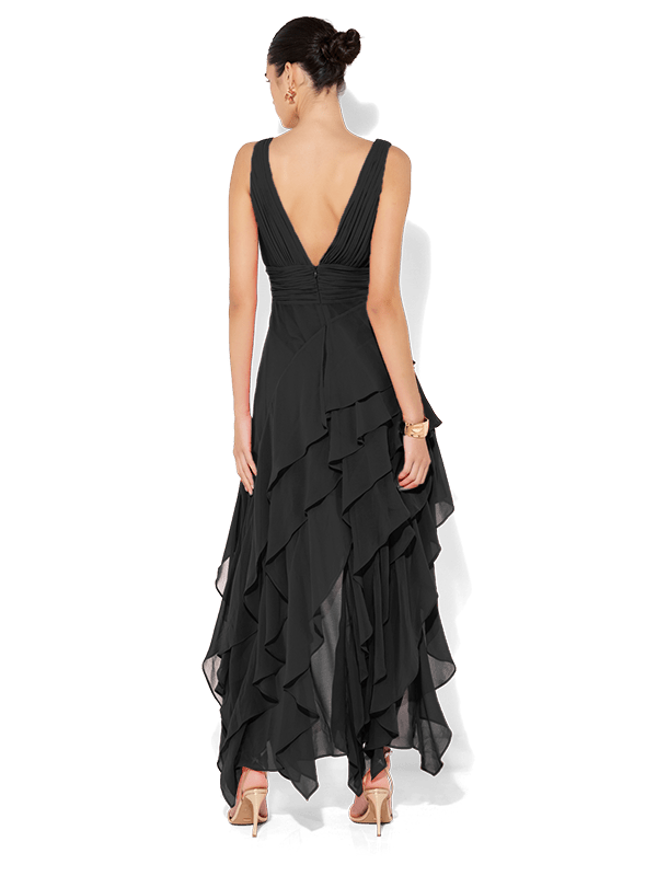 Bellissima Black Cocktail Dress - Montique Clothing