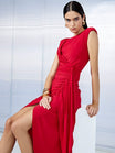 Romy Red Dress - Montique Clothing