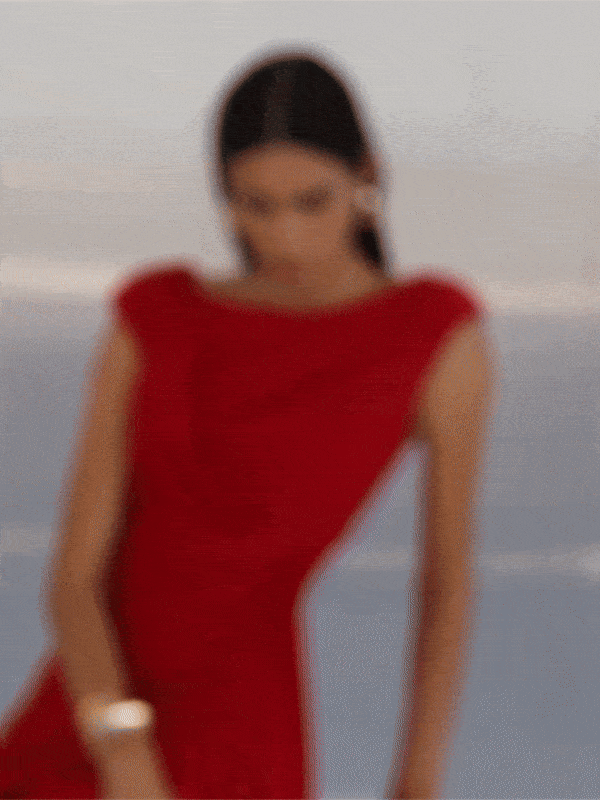 Romy Red Dress - Montique Clothing