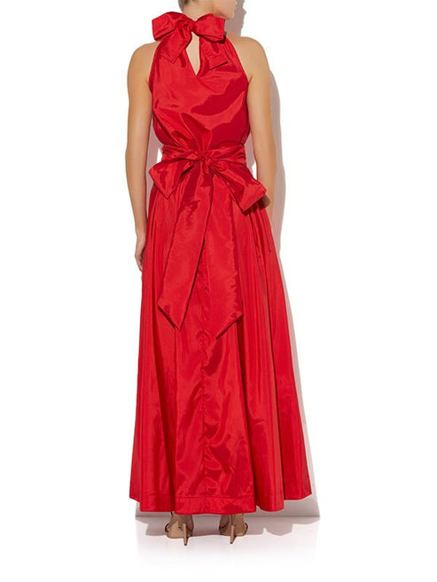 Ava Red Halter Top - Montique Clothing